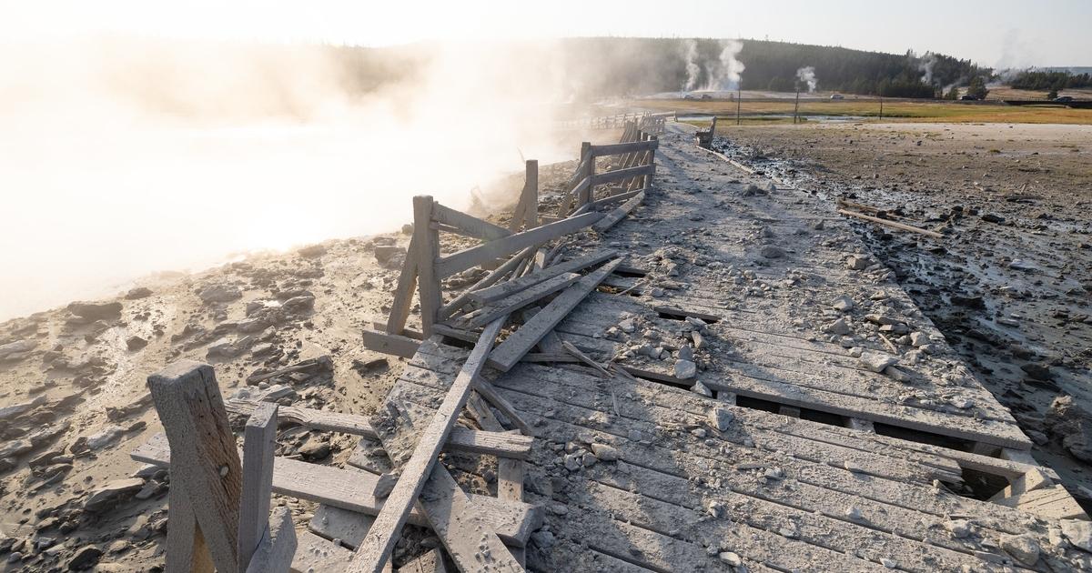 UPDATE: Biscuit Basin Explosion Sent Debris Hundreds of Feet in Air ...